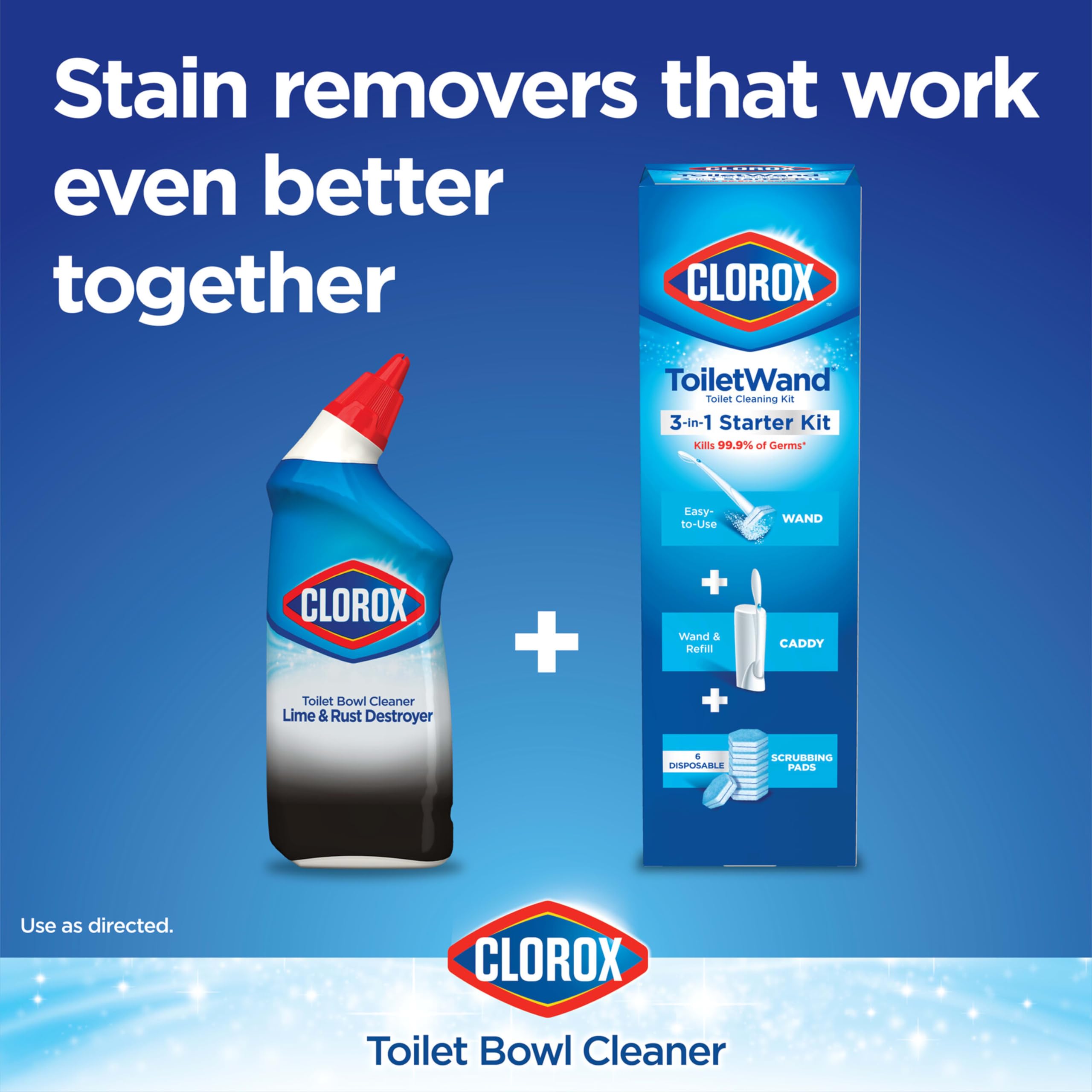 Clorox Toilet Bowl Cleaner Lime & Rust Destroyer 24 Ounces (Package May Vary)