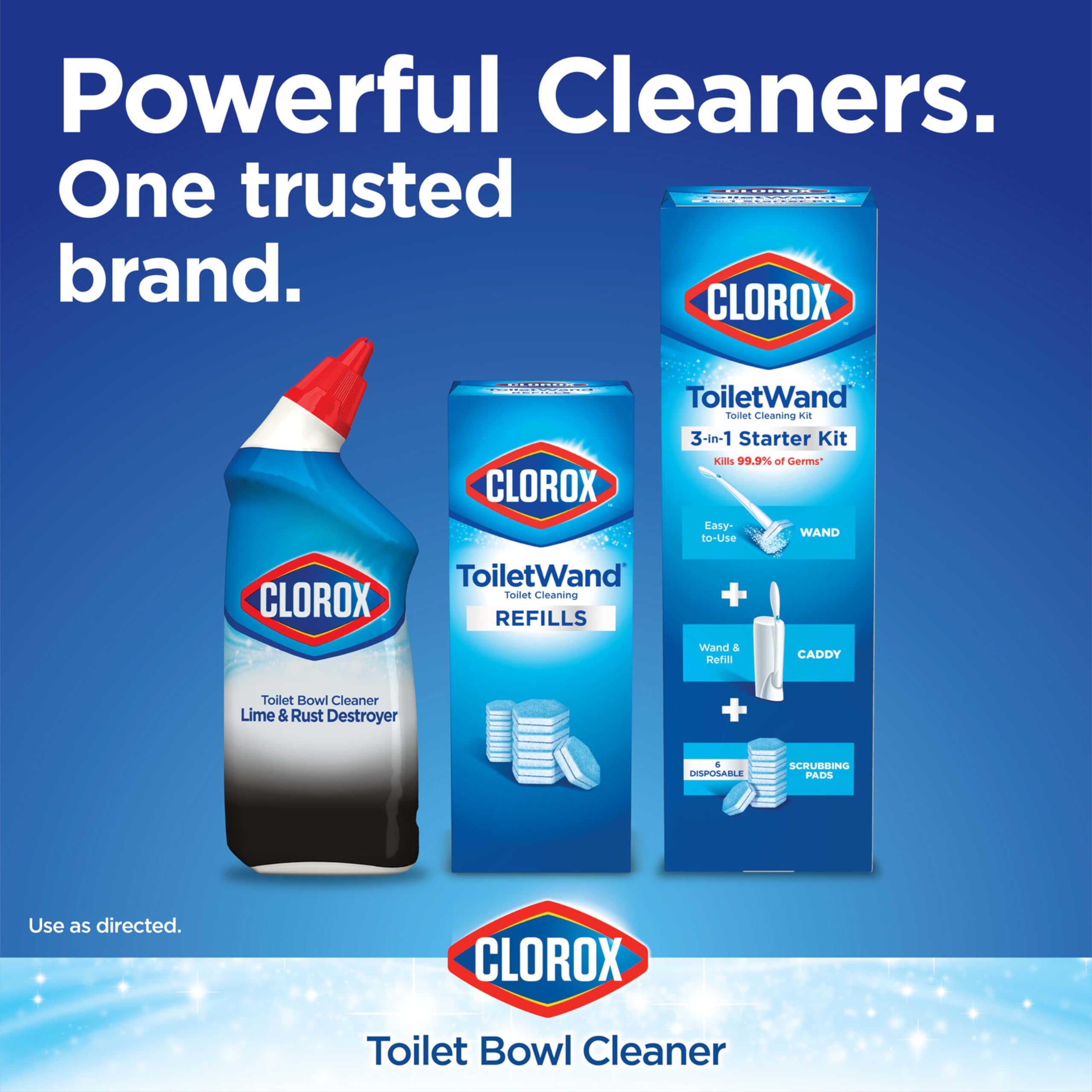 Clorox Toilet Bowl Cleaner Lime & Rust Destroyer 24 Ounces (Package May Vary)