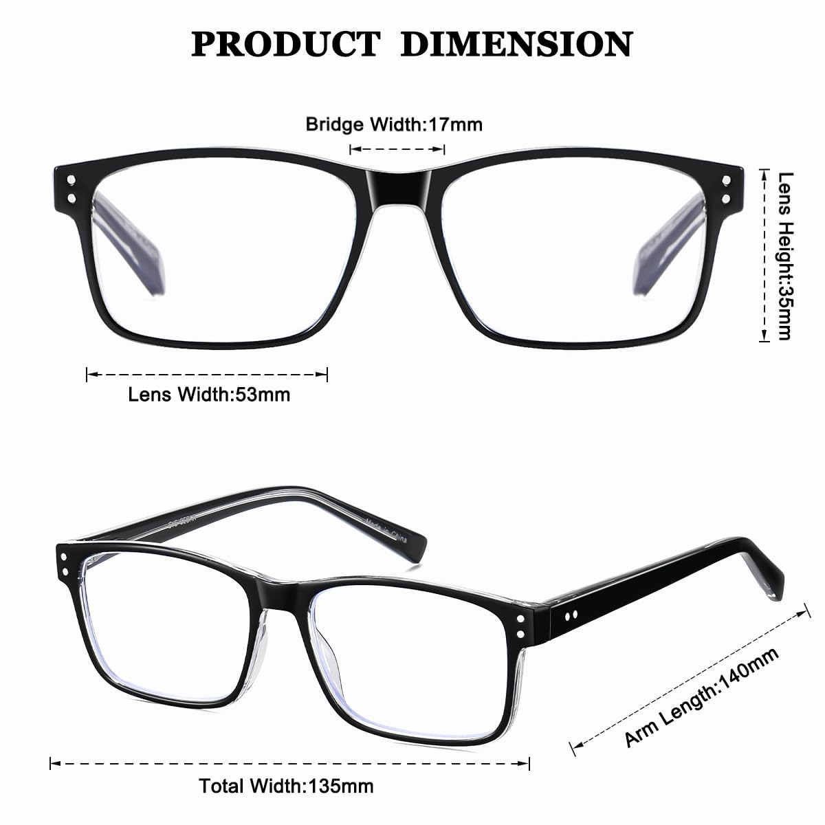 EYECEDAR 4-Pack Reading Glasses Men Blue Light Blocking Eye Glasses Metal Spring Hinges Adjustable Flexible Temples Readers for Men Women Eyeglasses 1.50