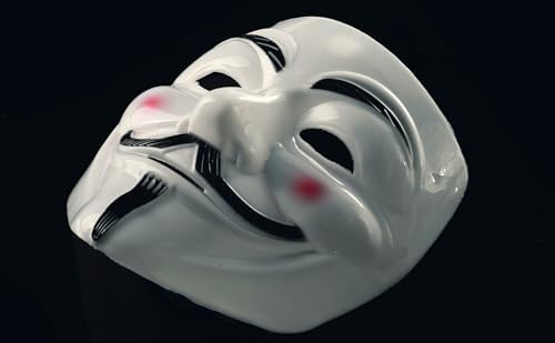 Diximus V for Vendetta Mask Anonymous Guy Fawkes Halloween Mask Hacker Mask (V Mask)
