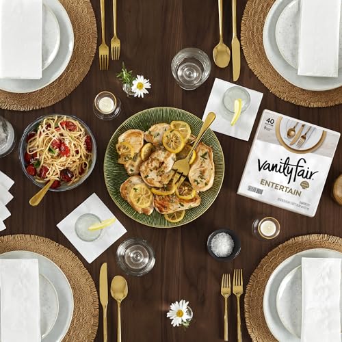 Vanity Fair Entertain Paper Napkins, 960 Count, Disposable Napkins Made For Entertaining And Events