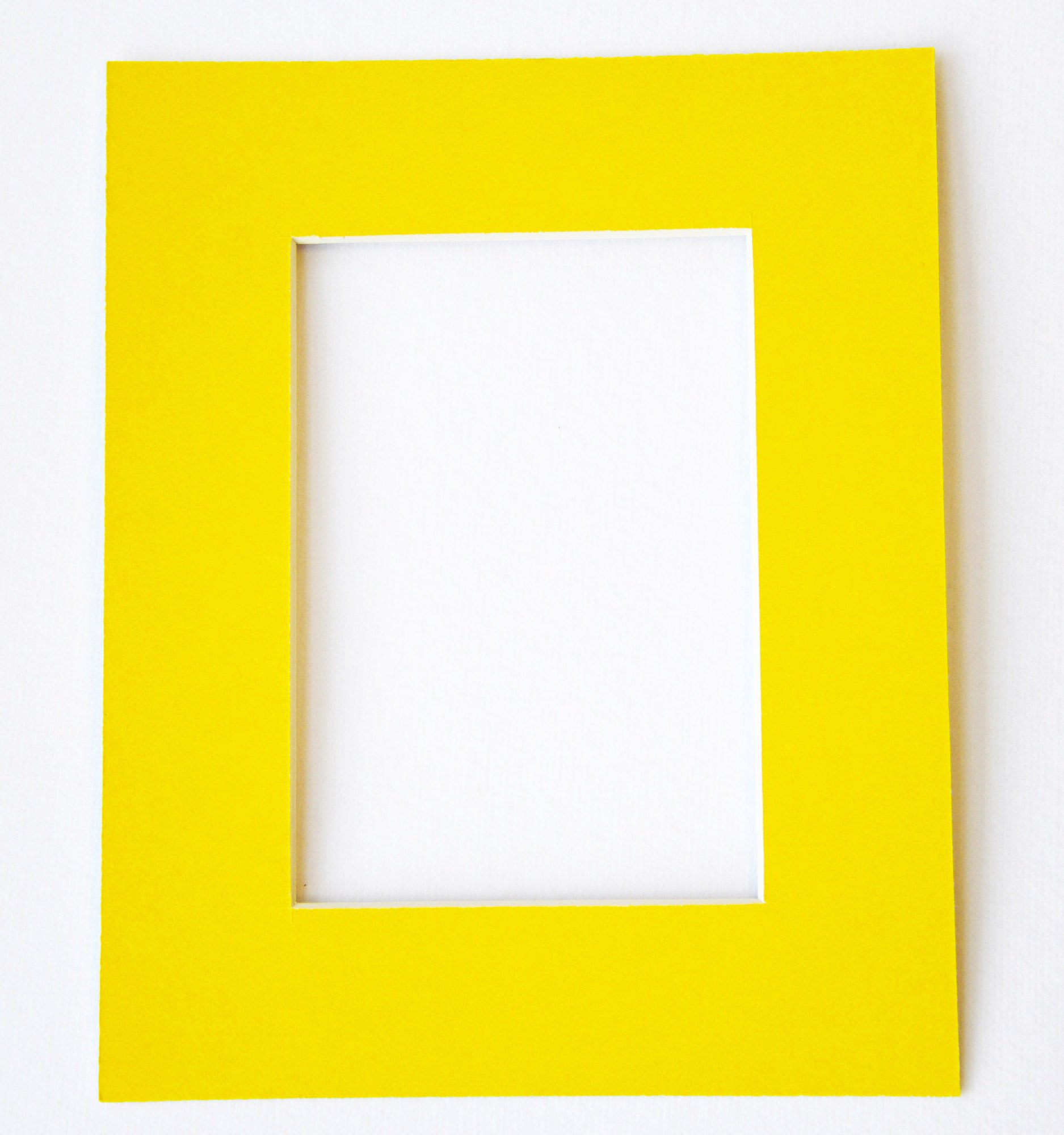 topseller100, Pack of 10 YELLOW 11x14 Picture Mats Matting with White Core Bevel Cut for 8x10 Pictures