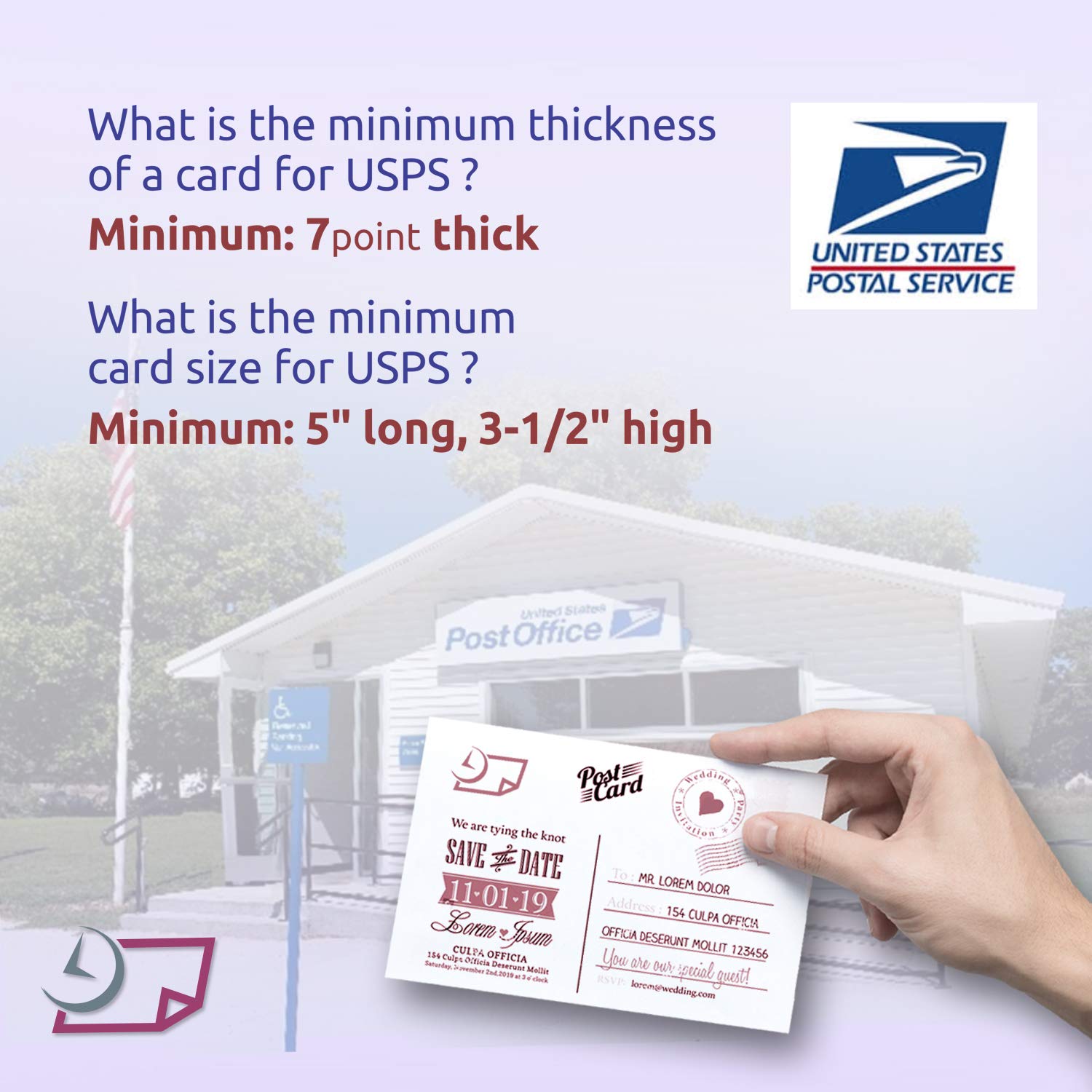 NextDayLabels - 8-1/2 x 11 Laser and Inkjet Printer Postcards 4 up Per Page, (4-1/4" x 5-1/2" After Perf) 100 Sheets / 400 Cards