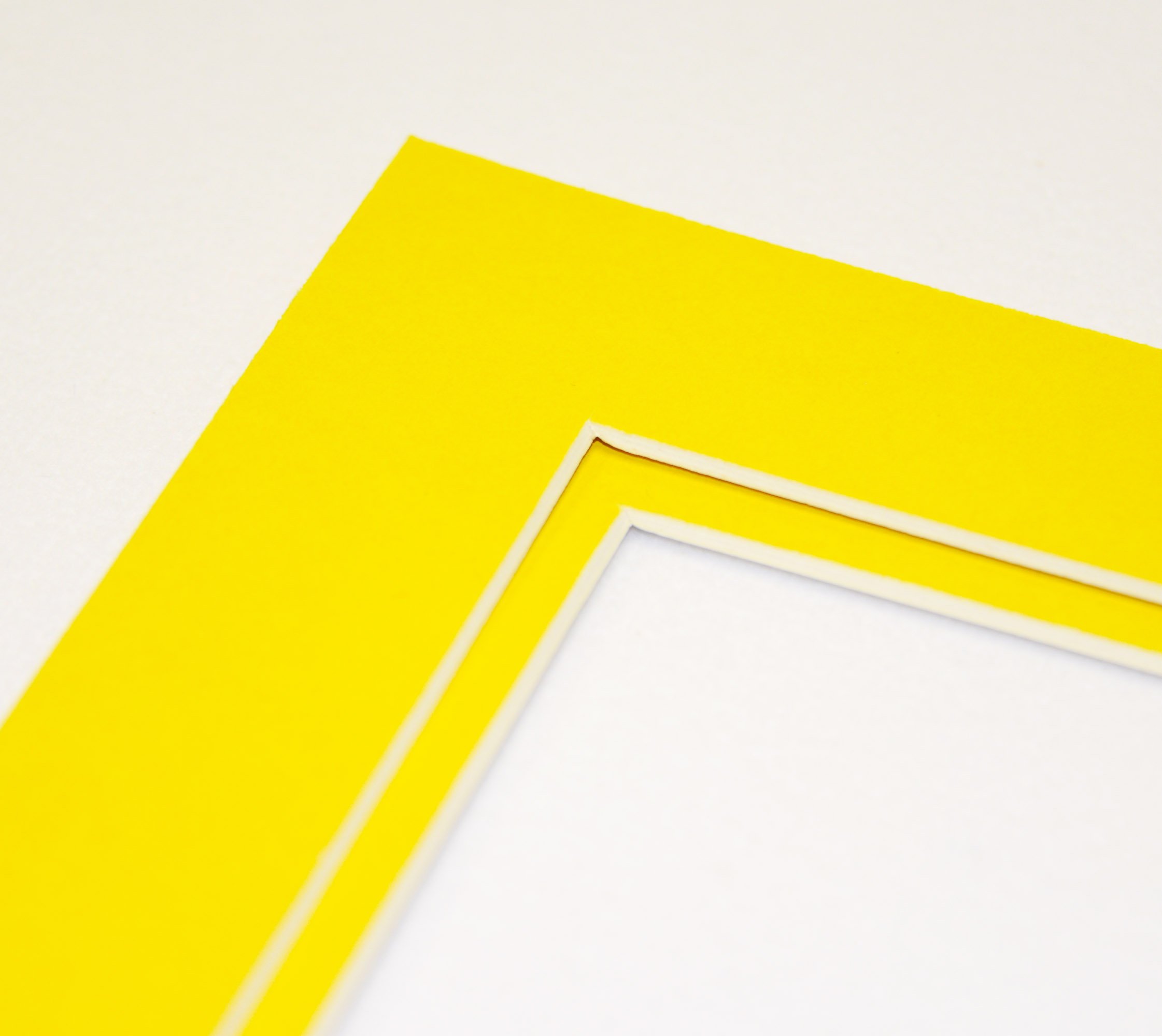 topseller100, Pack of 10 YELLOW 11x14 Picture Mats Matting with White Core Bevel Cut for 8x10 Pictures