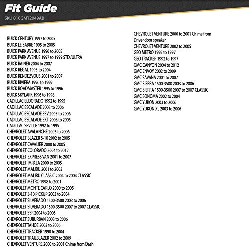 Scosche GMT2049AB Double DIN or Single DIN with Pocket Radio Install Dash Kit Compatible with Select 1994-12 GM Vehicles - Non Factory Nav Models Only - See Fit Guide in Images to Verify Your Vehicle