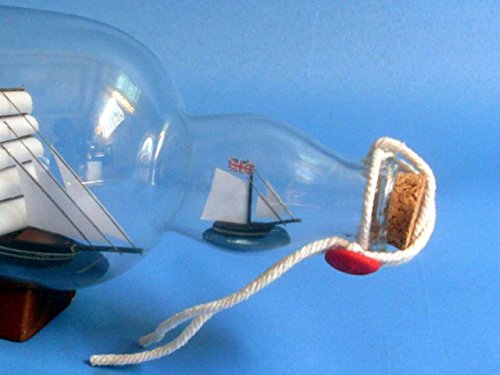 Hampton Nautical Cutty Sark Model Ship in a Glass Bottle, 11"