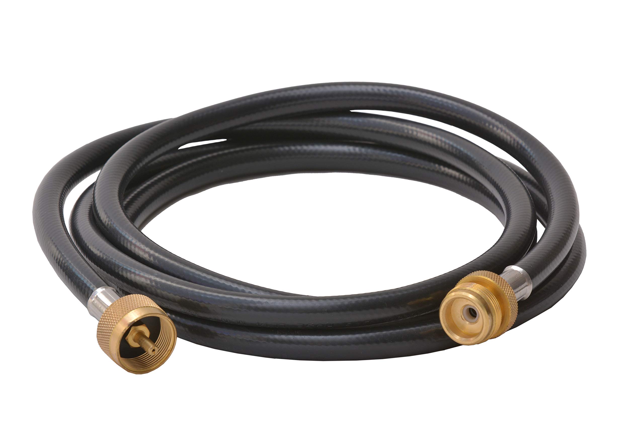 Flame King 8 Ft 1 Pound Propane Tank Gas Hose Adapter Extension
