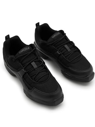 Capezio unisex child Fierce Dansneaker dance shoes, Black, 2.5 Little Kid US