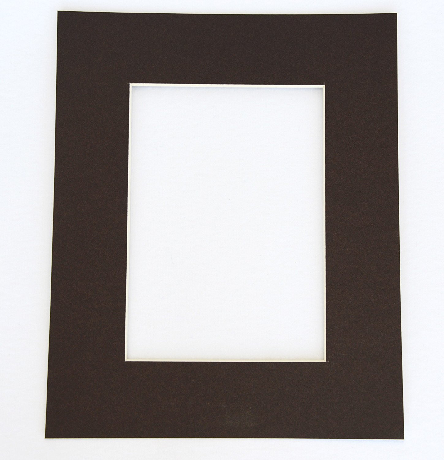 topseller100, Pack of 10 BROWN 11x14 Picture Mats Matting with White Core Bevel Cut for 8x10 Pictures