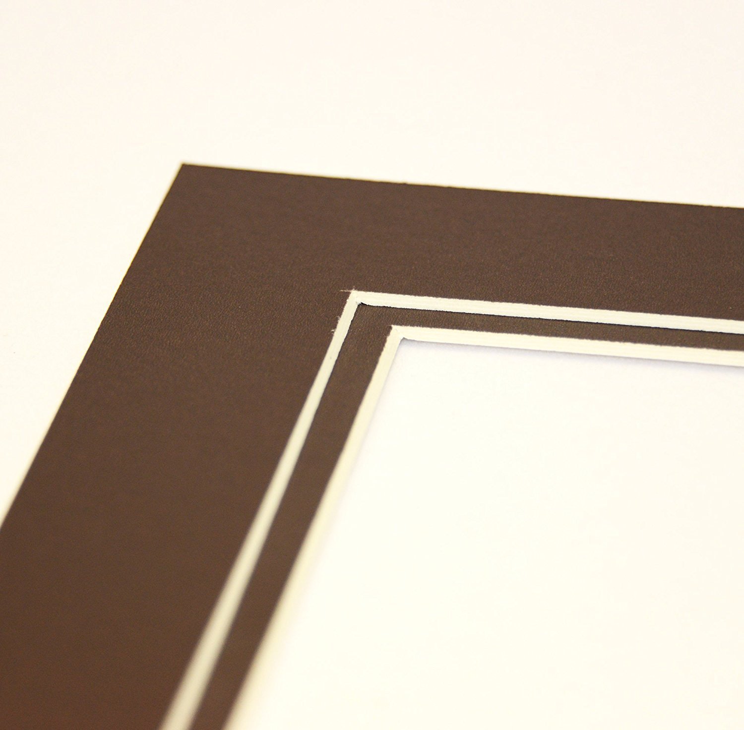 topseller100, Pack of 10 BROWN 11x14 Picture Mats Matting with White Core Bevel Cut for 8x10 Pictures