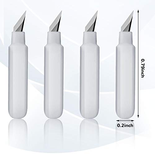 5 Pieces 360 Degree Swivel Craft Knife Rotating Replacement Blade Circle Cutting Knife Tool with Box for Vinyl Paper Foam Crafts