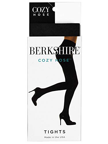 Berkshire Women's Cozy Tight with Fleece Lined Leg, Black, Petite