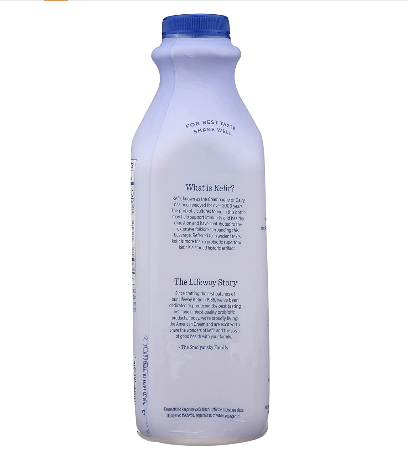 Lifeway Low Fat Kefir - 10g Protein, 12 Live Active Probiotic Cultures, Up to 99% Lactose Free, Gluten Free – Blueberry, 32 oz