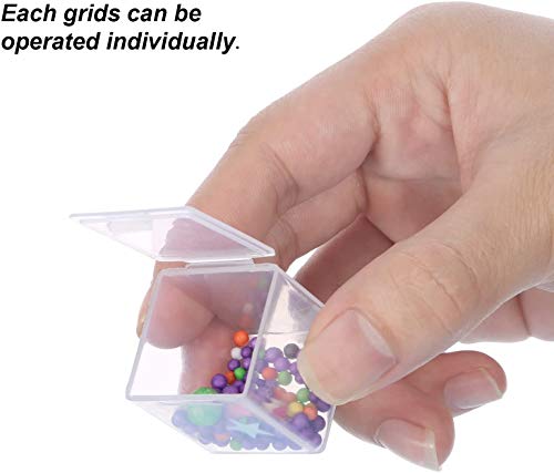 Large Separate 28 Grids Diamond Embroidery Box Plastic Diamond Painting Accessories Diamond Painting Kit Jewelry Organize Box Beads Organizer Storage Craft Box (4)