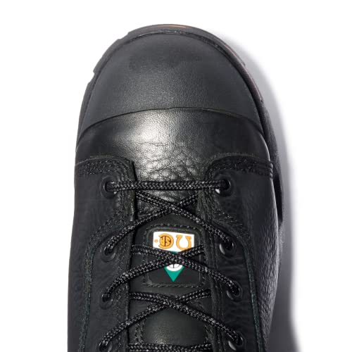 Timberland PRO Men's Endurance Puncture Resistant WaterPROof Steel Toe 6" Workboot,Black,10.5 W