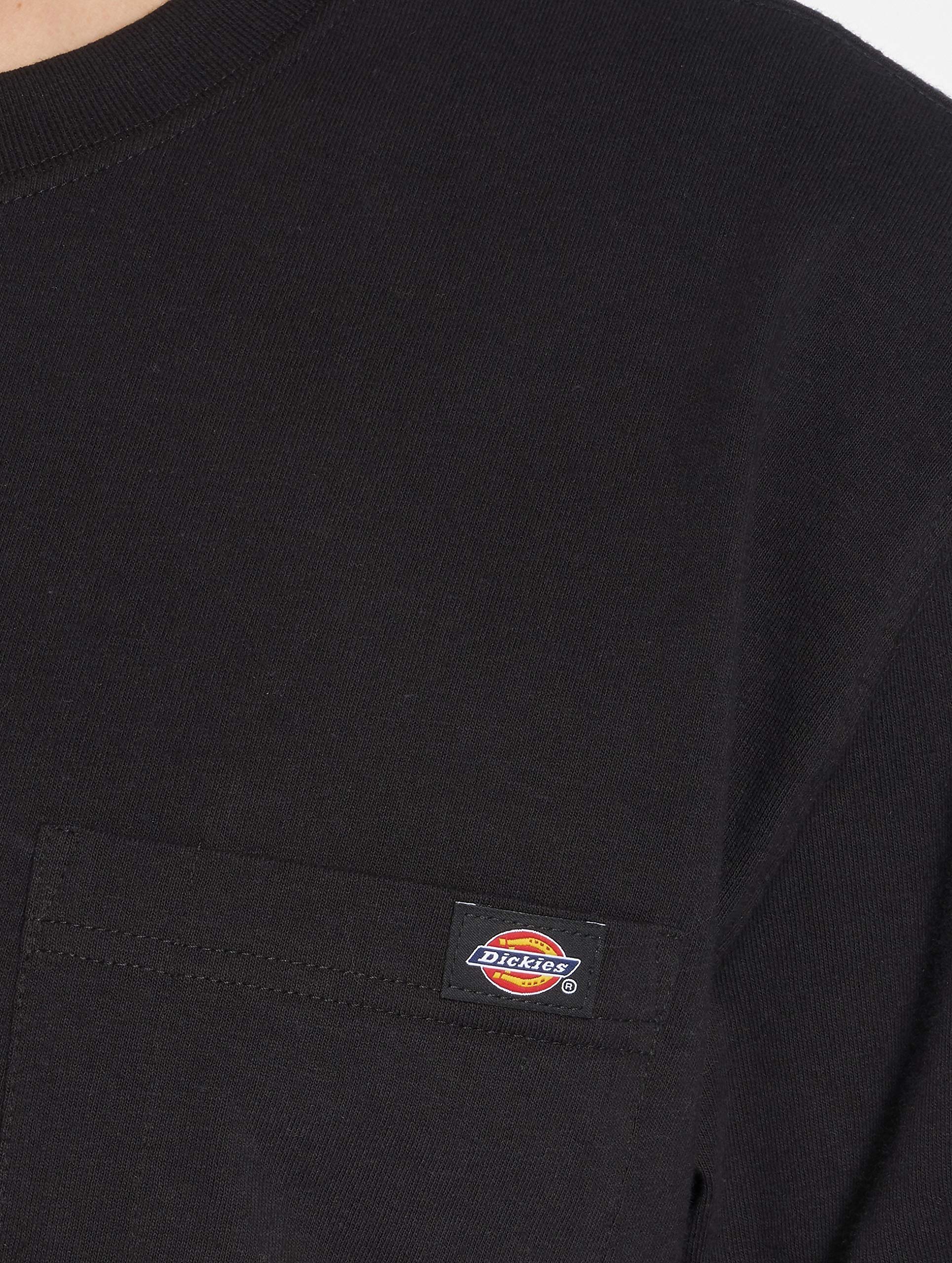 Dickies Men's Long Sleeve Heavyweight Crew Neck, Black, Large