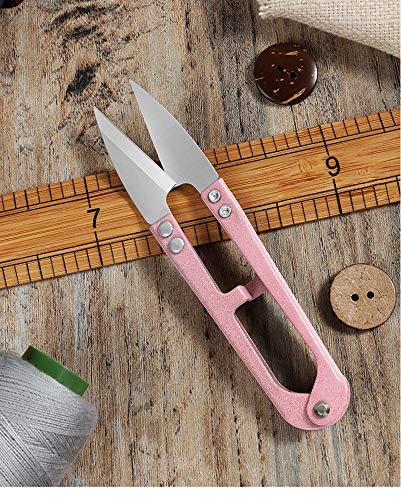 Ruwado 3 Pcs Thread Clippers Sewing Scissors 4.2 Inch Cutter Mini Snip Trimming Nipper Handheld Snippers Embroidery Clippers Sewing Scissors for Stitch Art Craft Project Tailor DIY Supplies