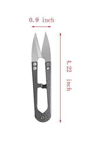 Ruwado 3 Pcs Thread Clippers Sewing Scissors 4.2 Inch Cutter Mini Snip Trimming Nipper Handheld Snippers Embroidery Clippers Sewing Scissors for Stitch Art Craft Project Tailor DIY Supplies