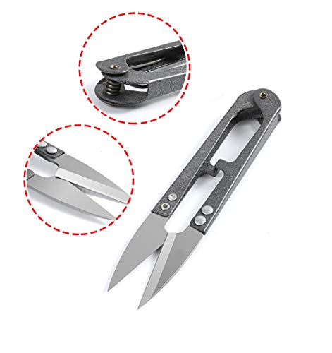 Ruwado 3 Pcs Thread Clippers Sewing Scissors 4.2 Inch Cutter Mini Snip Trimming Nipper Handheld Snippers Embroidery Clippers Sewing Scissors for Stitch Art Craft Project Tailor DIY Supplies
