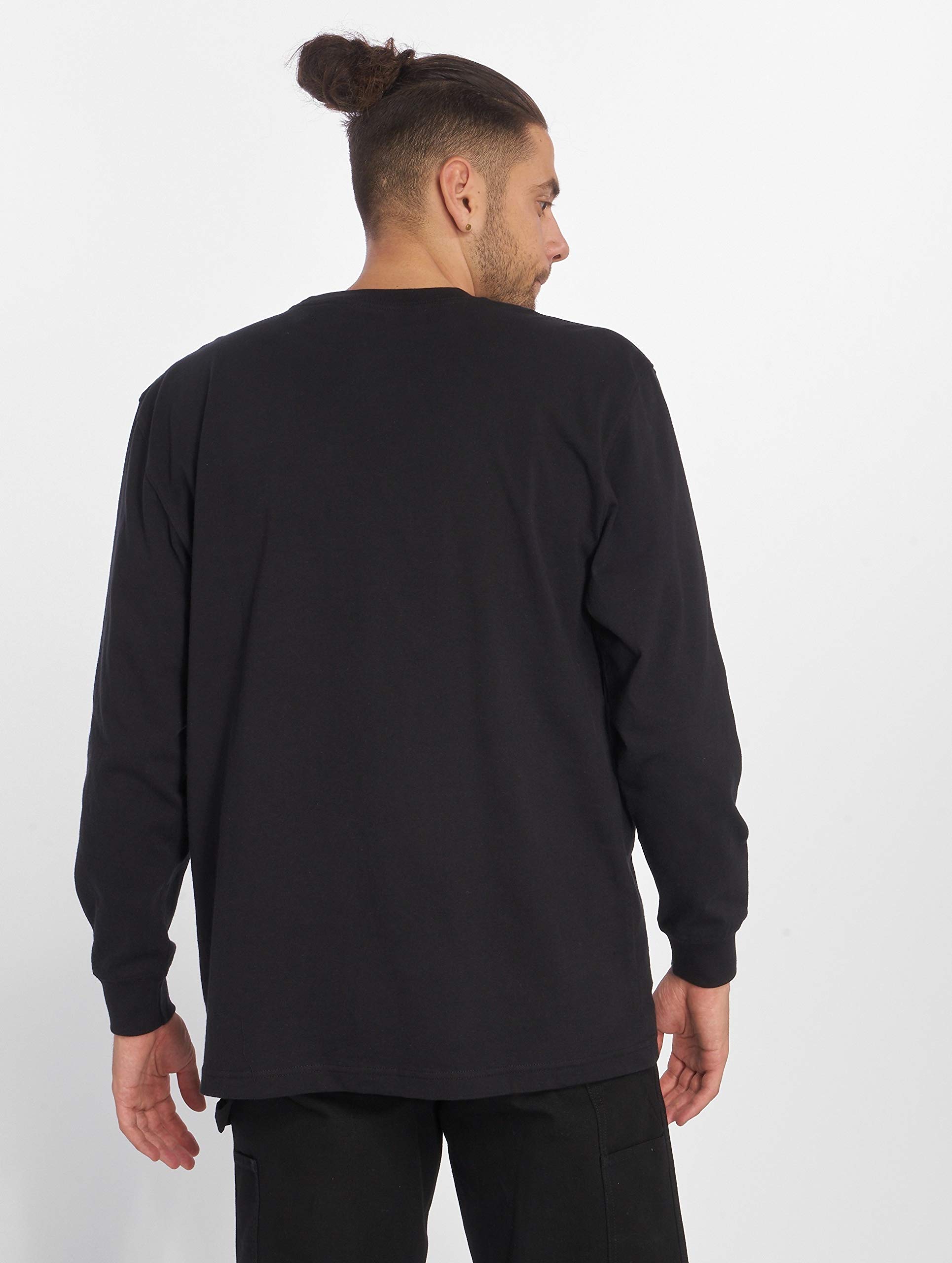Dickies Men's Long Sleeve Heavyweight Crew Neck, Black, Large