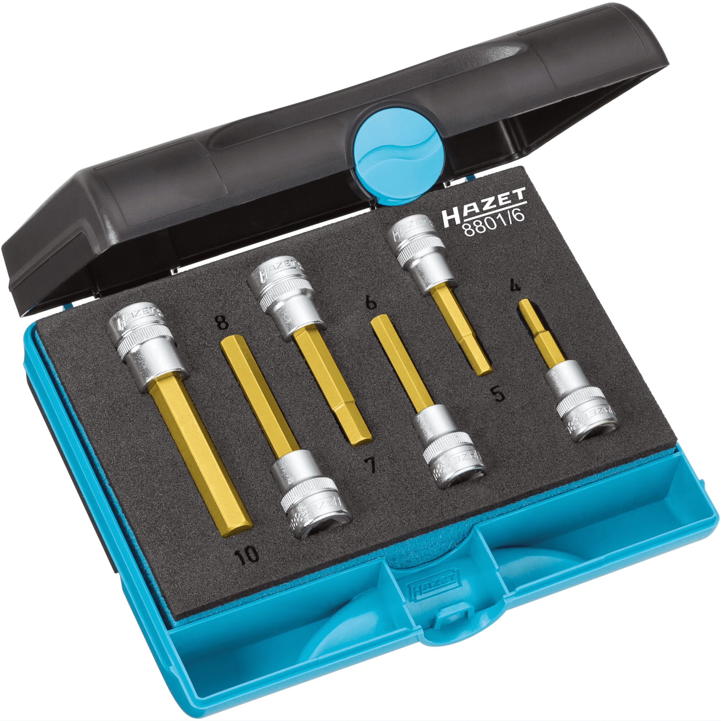 Hazet 8801/6 Hexagon 3/8" 6Piece Screwdriver Socket Set