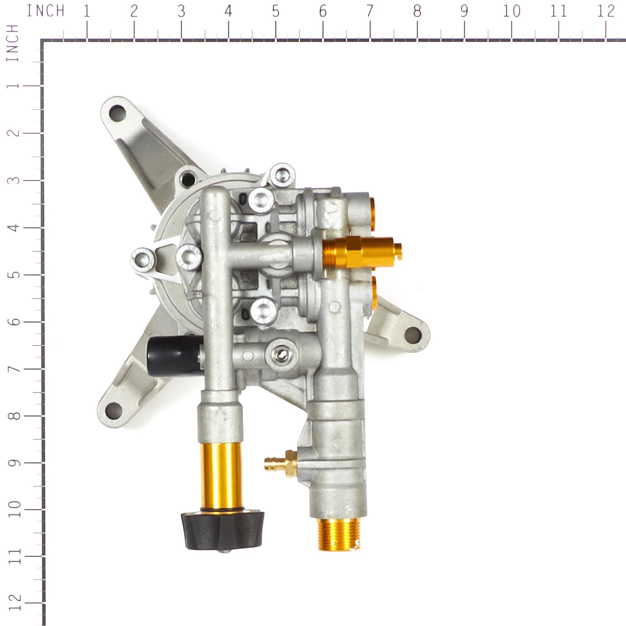 OEM Technologies 90026 Vertical Axial Cam Replacement Pressure Washer Pump Kit, 3100 PSI, 2.4 GPM, 7/8" Shaft, Includes Hardware and Siphon Tube, for Residential and Industrial Gas Powered Machines