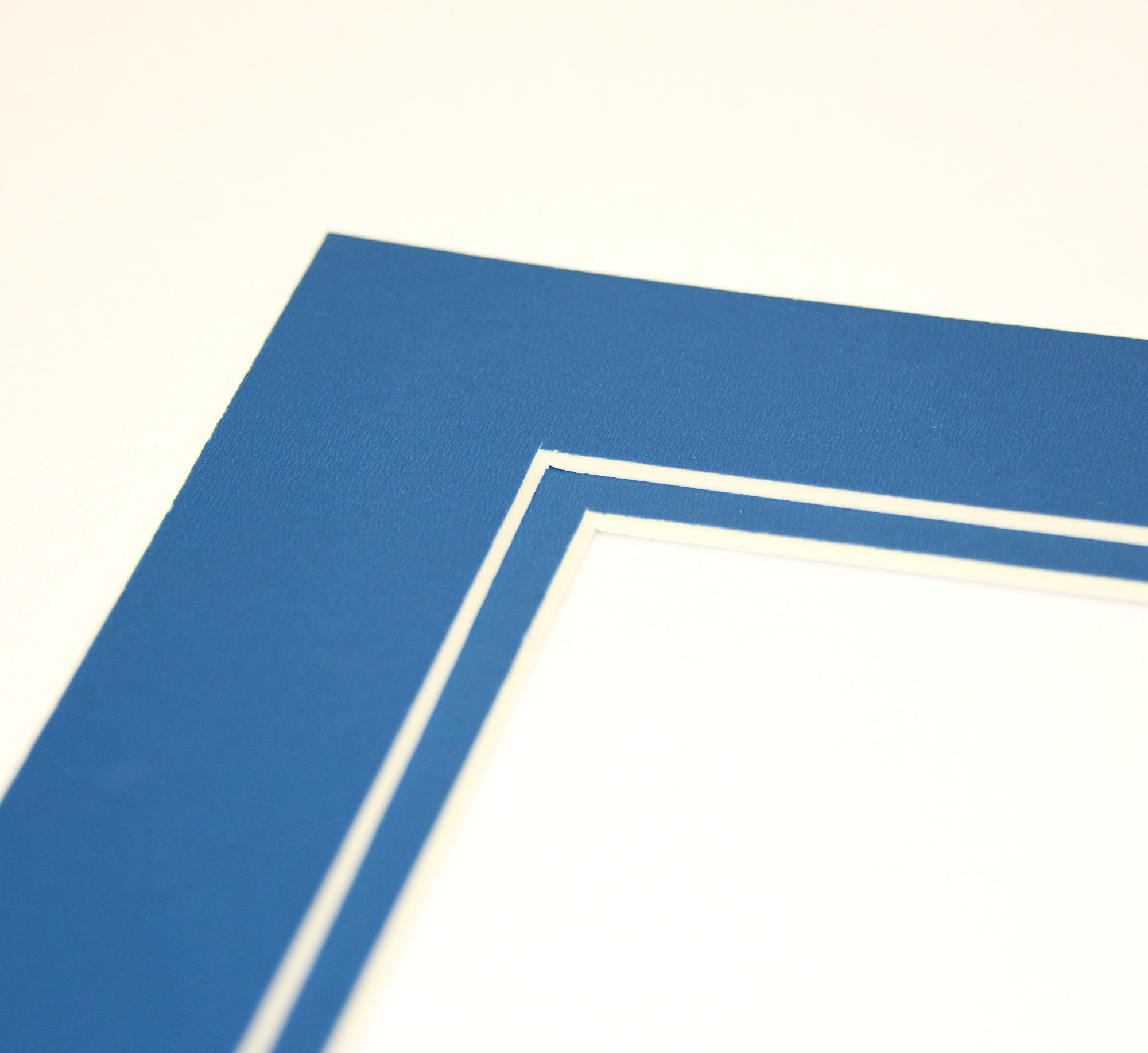 topseller100, Pack of 10 BLUE 8x10 Picture Mats Matting with White Core Bevel Cut for 5x7 Pictures