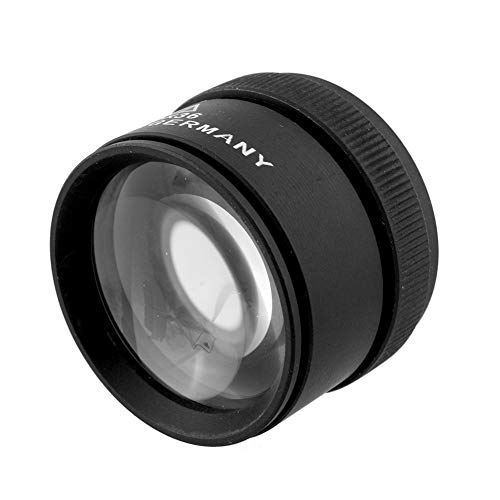 30X Portable Pocket Reading Magnifier Optics Loupes Mini Desk Magnifier Loop Microscope Magnifying Glass Lens for Jeweler Coins Maps Antiques Magazines Electronics (30X 40MM)