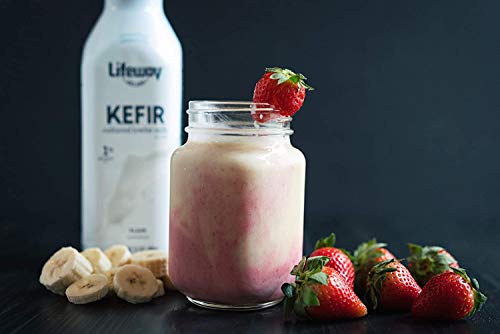 Lifeway Low Fat Kefir - Unsweetened, 10g Protein, 12 Live Active Probiotic Cultures, Up to 99% Lactose Free, Gluten Free – Plain, 32 oz