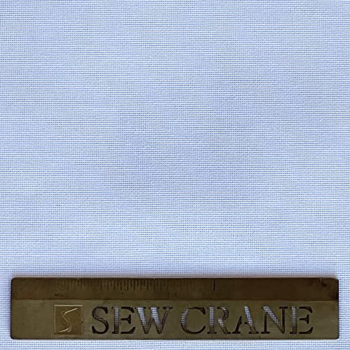 25 Count Evenweave Fabric Needlework Canvas Cross Stitch Cloth, White, W59″ x L20″