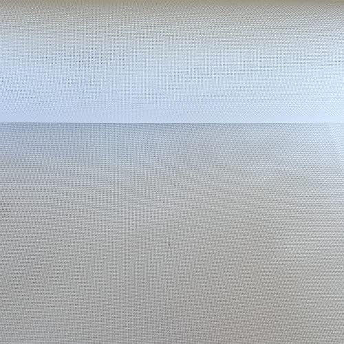 25 Count Evenweave Fabric Needlework Canvas Cross Stitch Cloth, White, W59″ x L20″