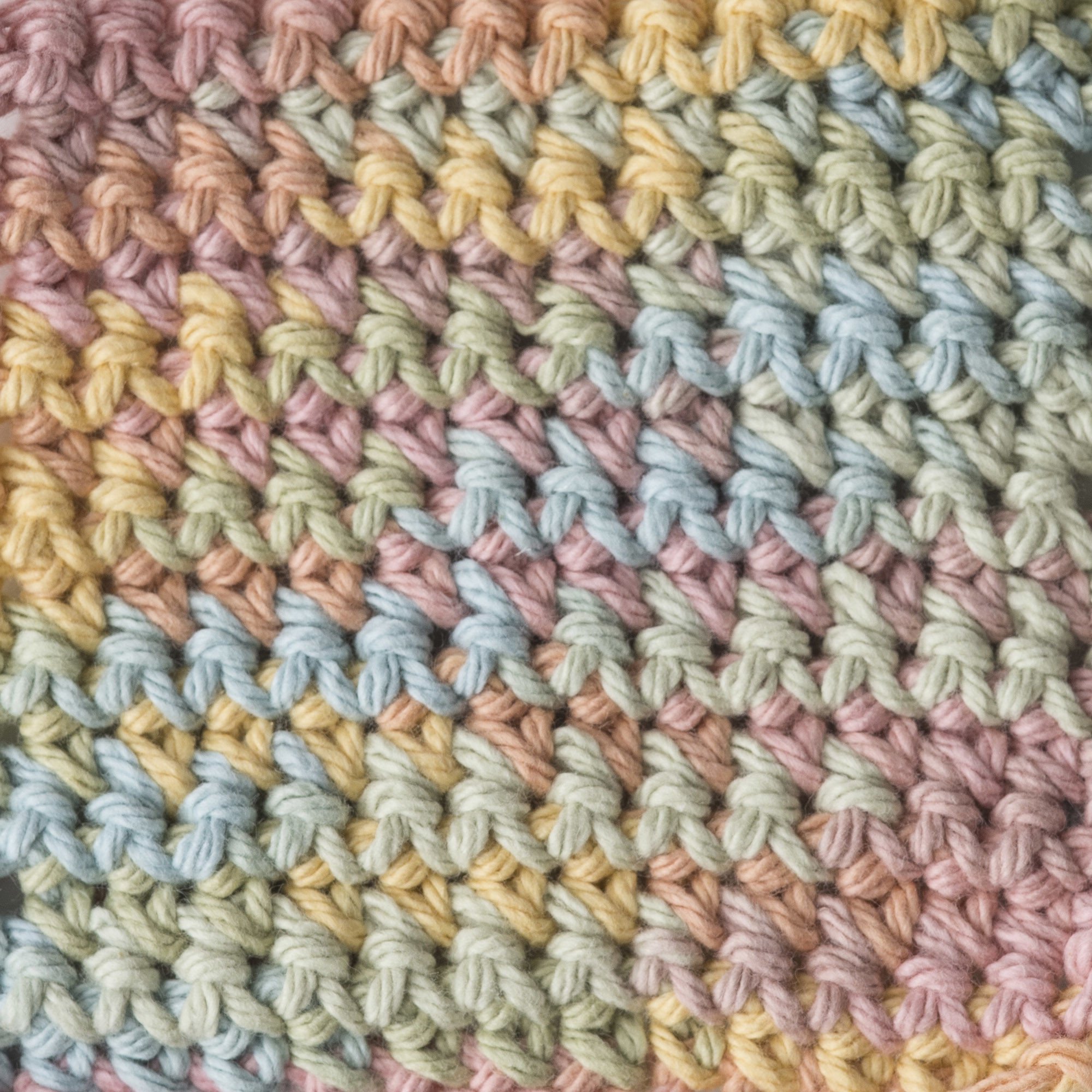 Lily Sugar 'N Cream The Original Ombre Yarn, 2oz, Gauge 4 Medium, 100% Cotton, Butter Cream - Machine Wash & Dry