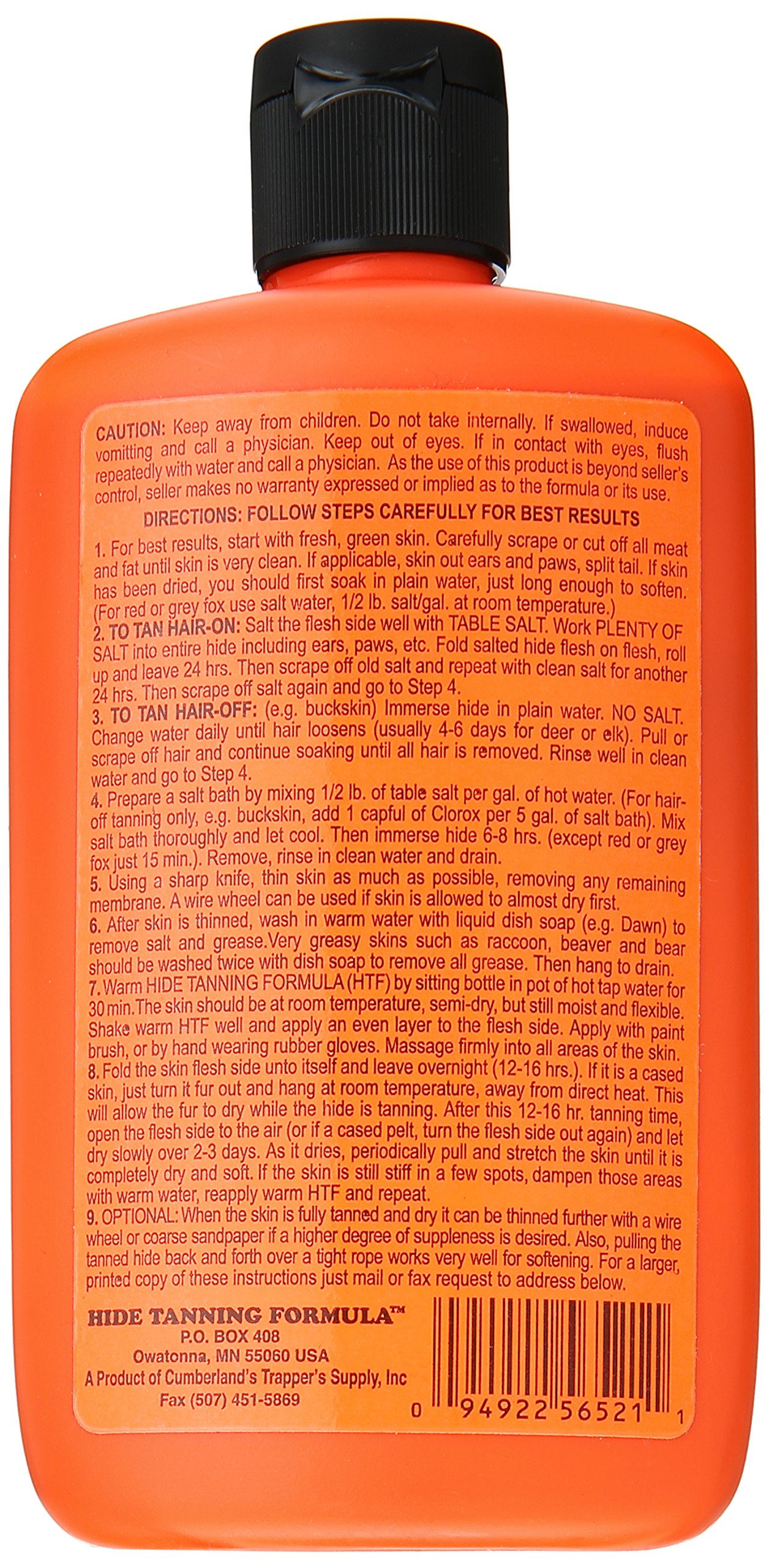 Deer Hunter's & Trapper's Hide Tanning Formula, 8 oz