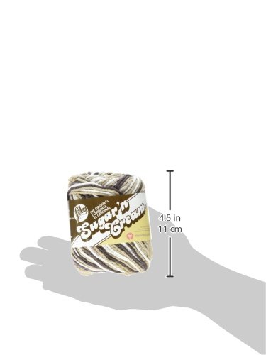 Lily Sugar 'N Cream The Original Ombre Yarn, 2oz, Gauge 4 Medium, 100% Cotton, Brown - Machine Wash & Dry (10200202014)