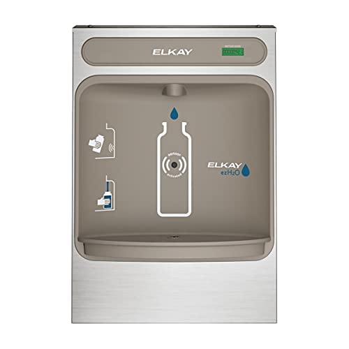 Elkay EZWSSM EZH2O Surface Mount Bottle Filling Station, Non-Filtered, Non-Refrigerated, Stainless