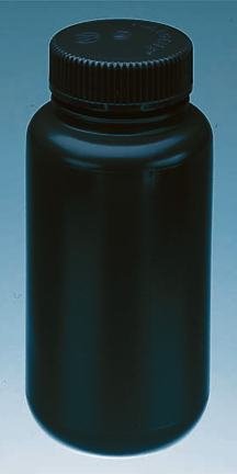 Nalgene Amber Wide-Mouth HDPE Bottles, 4 oz.