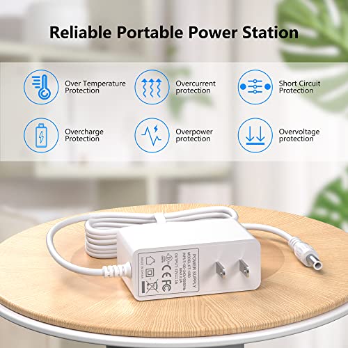 VHBW for 4moms mamaRoo Power Cord for 2/4 Infant Seat Charger, 2015 mamaRoo Infant Seat Bouncer, rockaRoo Baby Swing, OH-1048B1203000U Replacement mamaroo 12V AC Power Cord