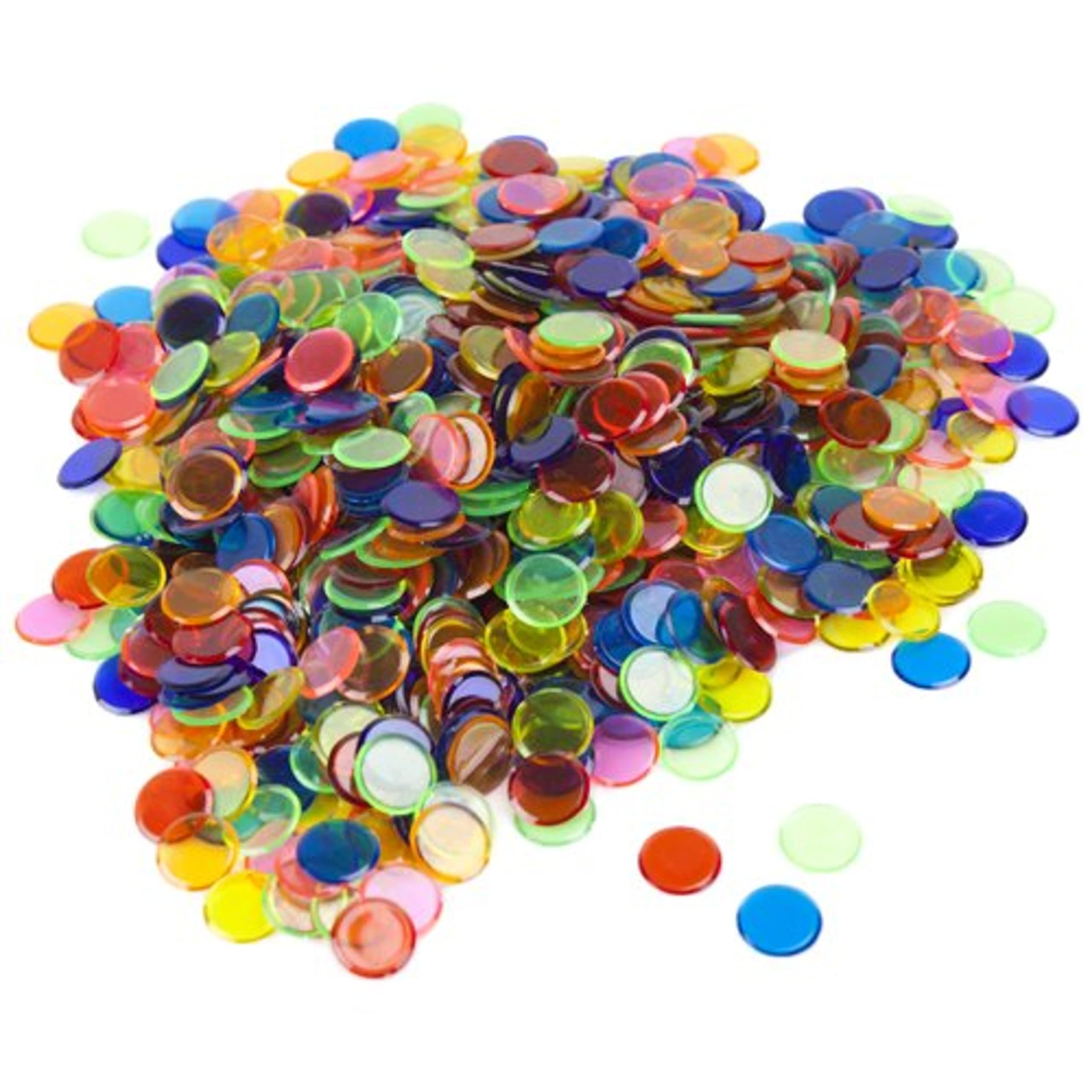 Royal Bingo Supplies 1000 Pack of Bingo Chips (Mixed) β Bulk Set of ΒΎ-inch Translucent Markers for Bingo, Counting & Game Tokens, Great for Bingo Halls & Large-Size Games