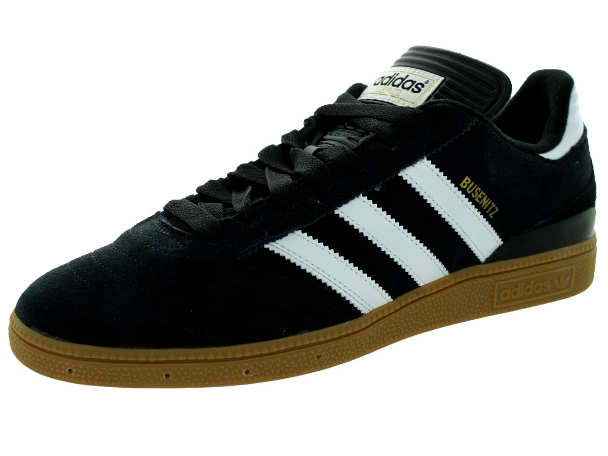 adidas Originals Men's Busenitz Sneakers, Black/White/Metallic Gold, 11 Wide