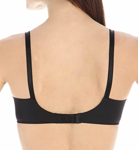 Warner's Women's No Side Effects Underarm-Smoothing Comfort Wireless Lightly Lined T-Shirt Bra 1056, Black, 36C