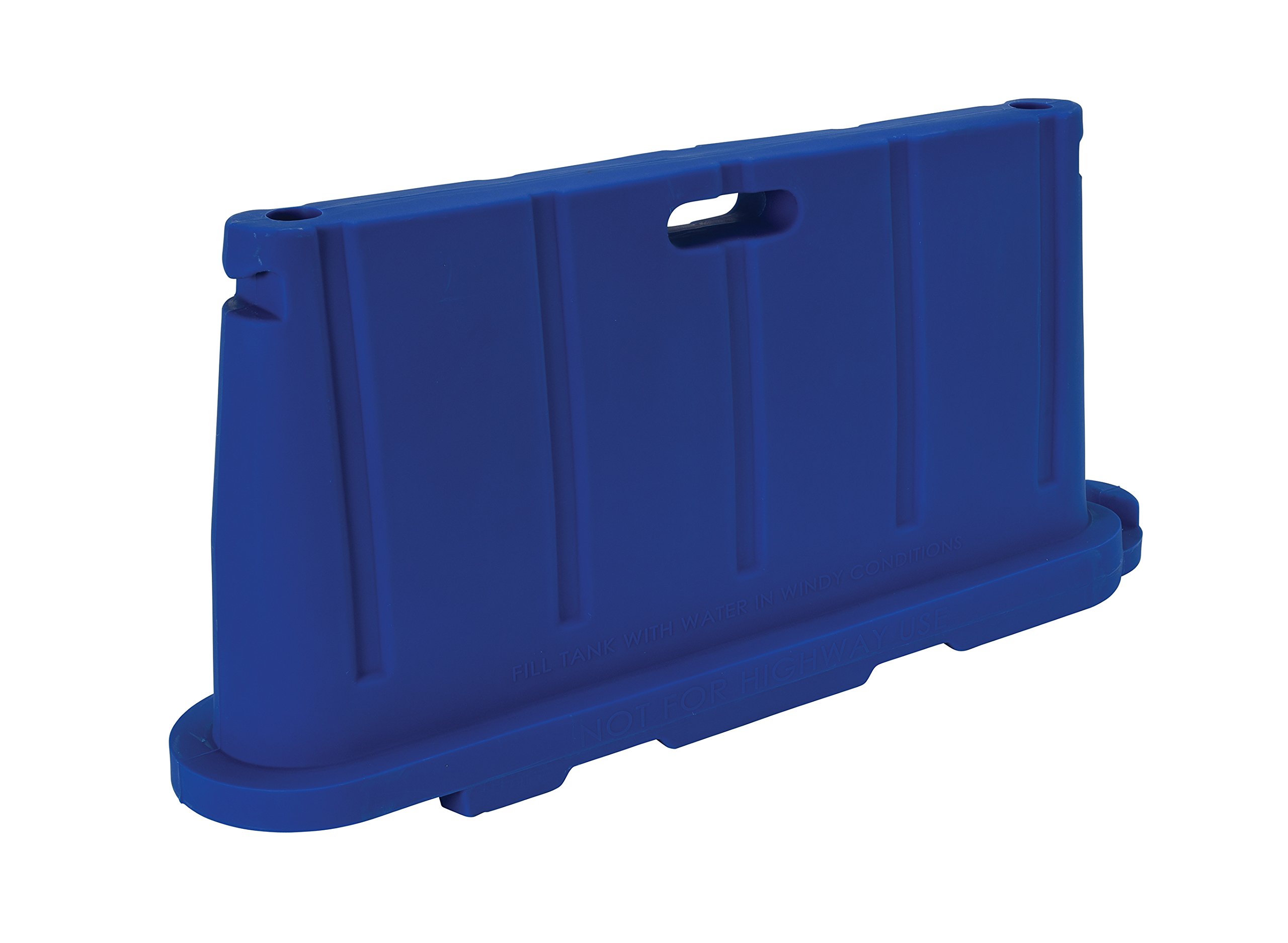 Vestil BCD-7636-BL Polyethylene Stackable Barricade 76-1/2 in. x 16 in. x 36 in. Blue
