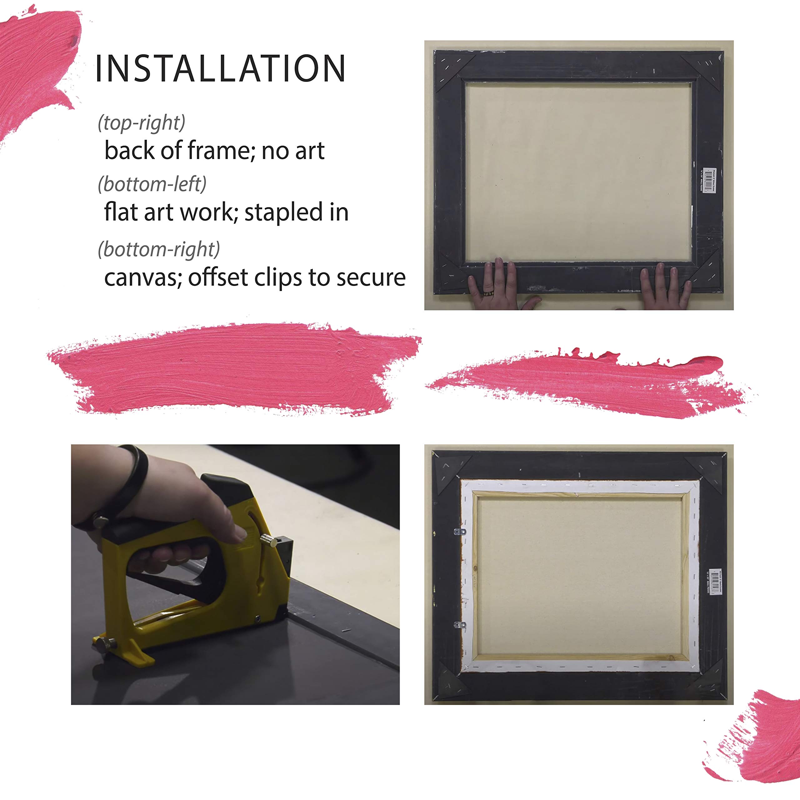 Creative Mark Plein Air Wooden Picture Frame - 16X20 Gold - Professional Single Frame for Art Panels, Stretched Canvas, Pictures and More, Glass and Backing not Included