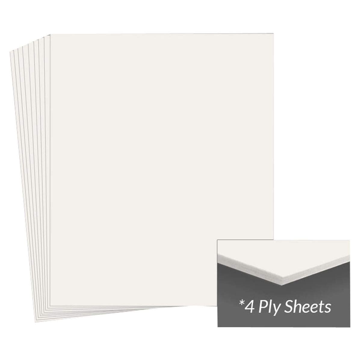 Archival Methods Conservation Mat Board, 14x18", 4 Ply, Pearl White, Package of 25