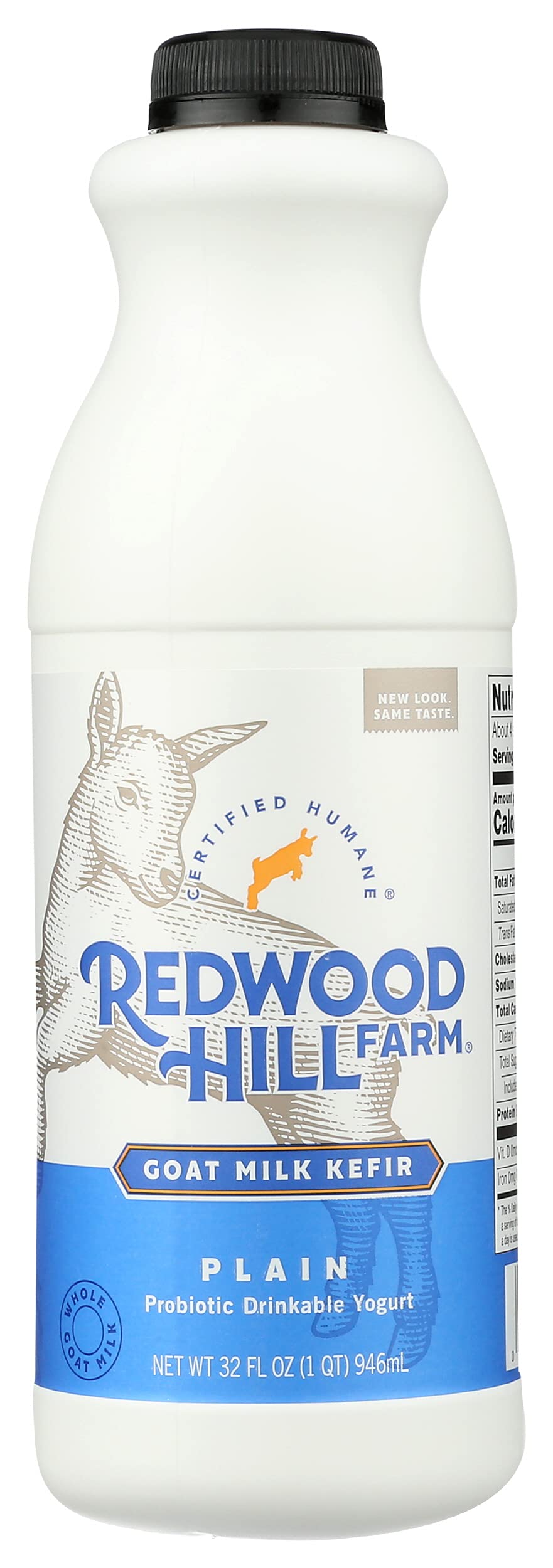 Redwood Hill Farm Cultured Goat Milk Kefir, Plain, 32 oz