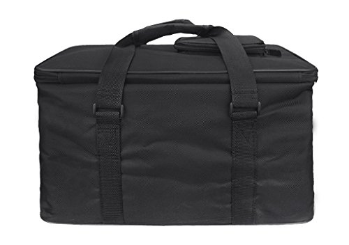 Foldable Waterproof Art Portfolio Case Artist Drawing Painting Storage Bag with Handle & Shoulder Strap Spacious Traveling Art & Craft Organizer Crossbody Bag for Drawing Board Easel Palette Brushes