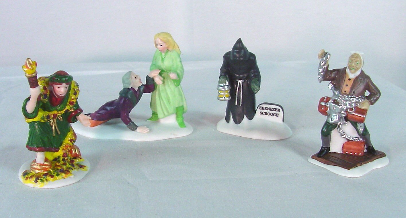 Department 56 "Christmas Carol Spirits" Set of 4 Retired