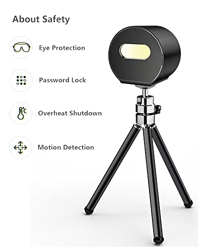 LaserPecker 1 Laser Engraver, Mini Engraving Machine Portable Laser Etcher, Compressed Spot High Precision Grabadora Laser with Laser Safety Glasses - Black