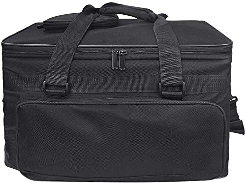 Foldable Waterproof Art Portfolio Case Artist Drawing Painting Storage Bag with Handle & Shoulder Strap Spacious Traveling Art & Craft Organizer Crossbody Bag for Drawing Board Easel Palette Brushes