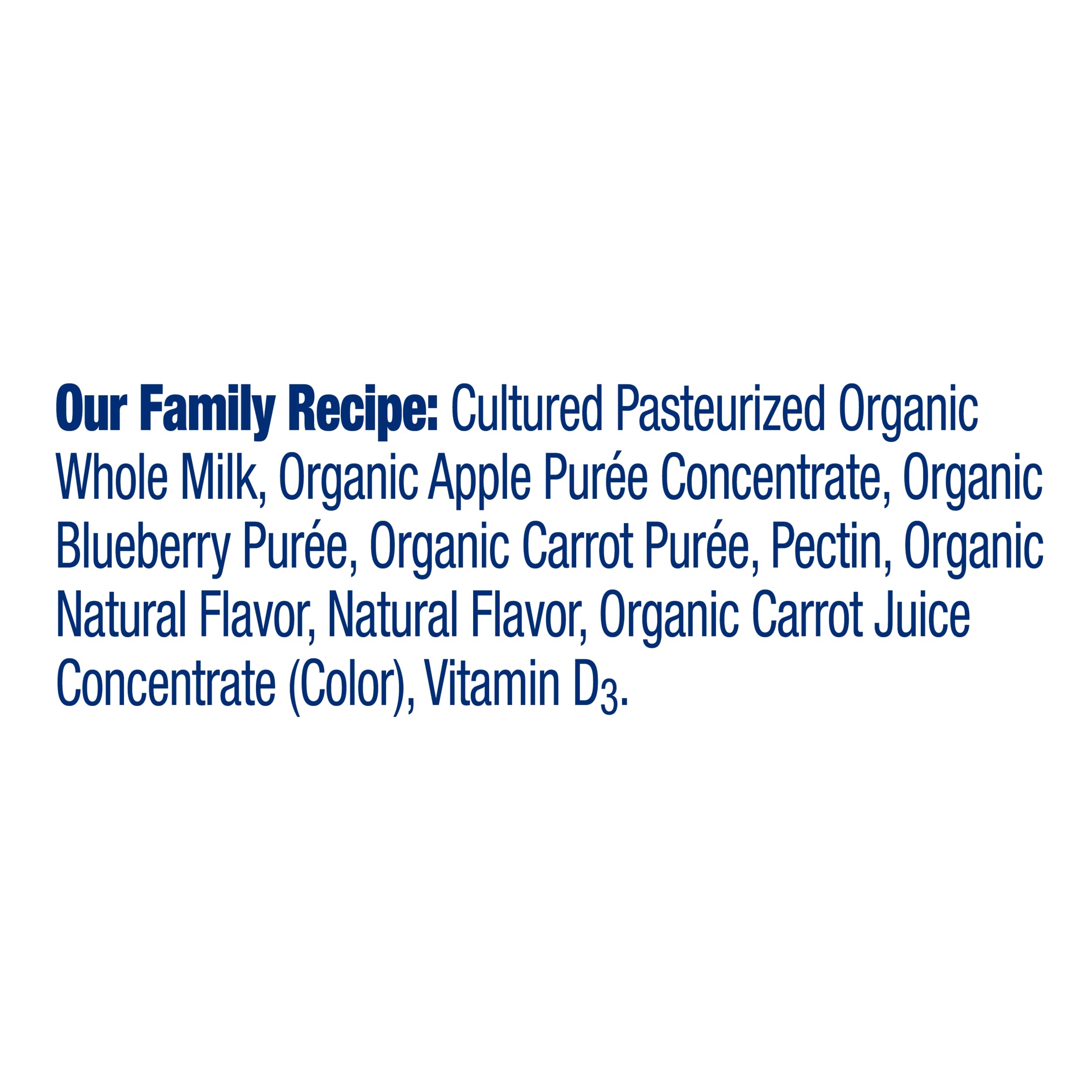 Stonyfield Farm, Yogurt Pouch Blueberry Apple Carrot Organic, 3.5 Ounce
