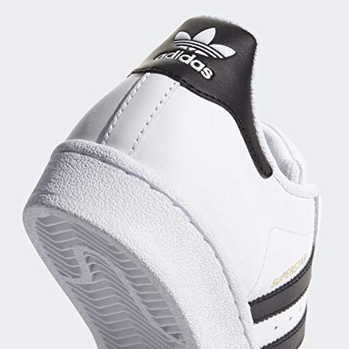 adidas Originals unisex child Superstar Sneaker, White/Core Black/Core White, 7 Big Kid US
